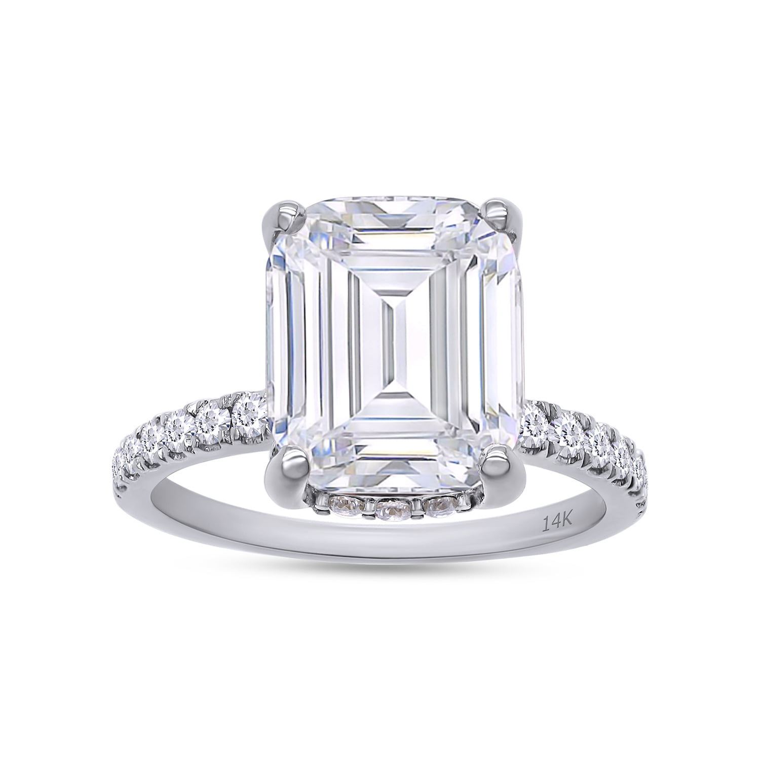 AFFY 3.50CT Moissanite Diamond Solitaire Engagement Ring For Women in ...