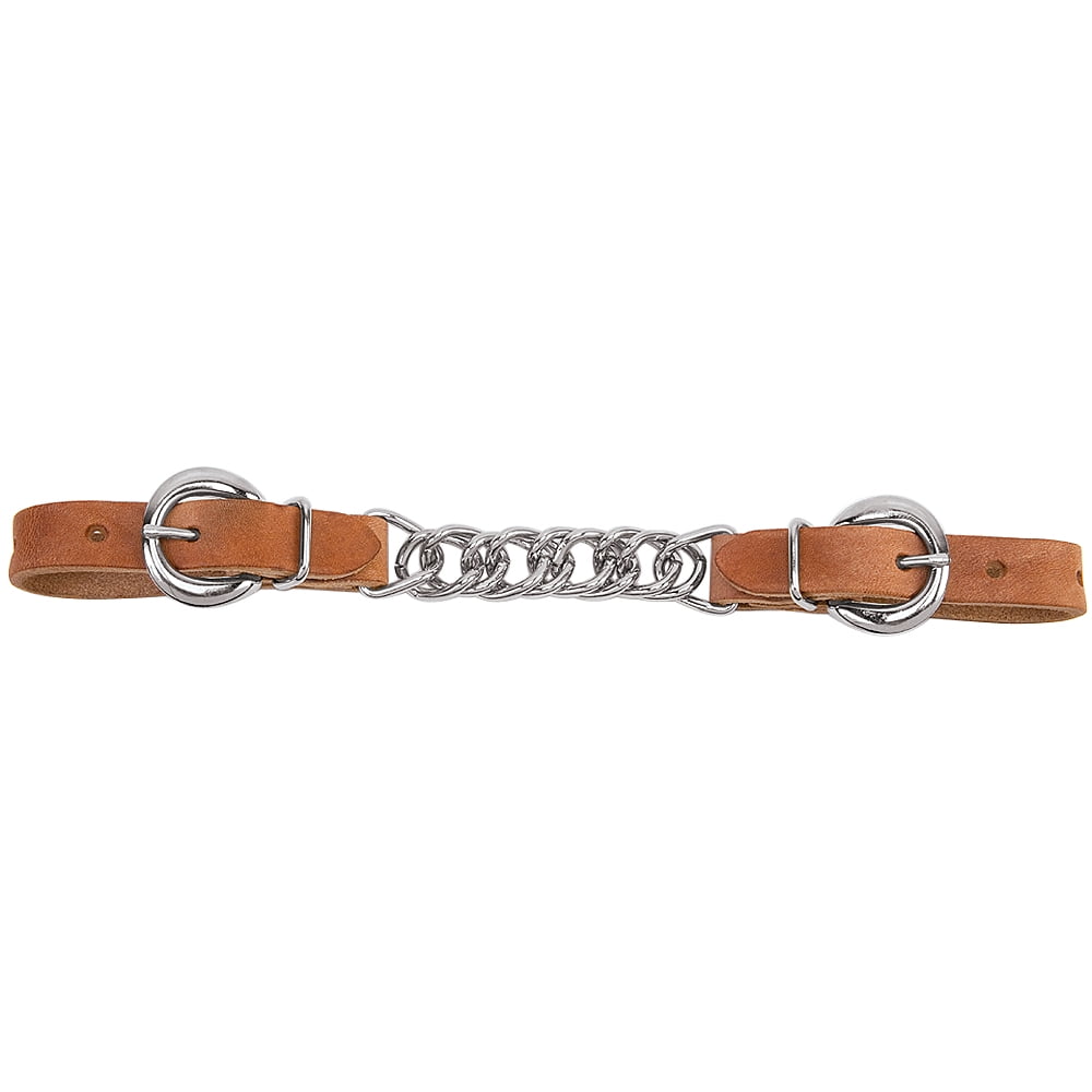 3-1/2 in Weaver Harness Leather Single Flat Link Chain Curb Strap ...