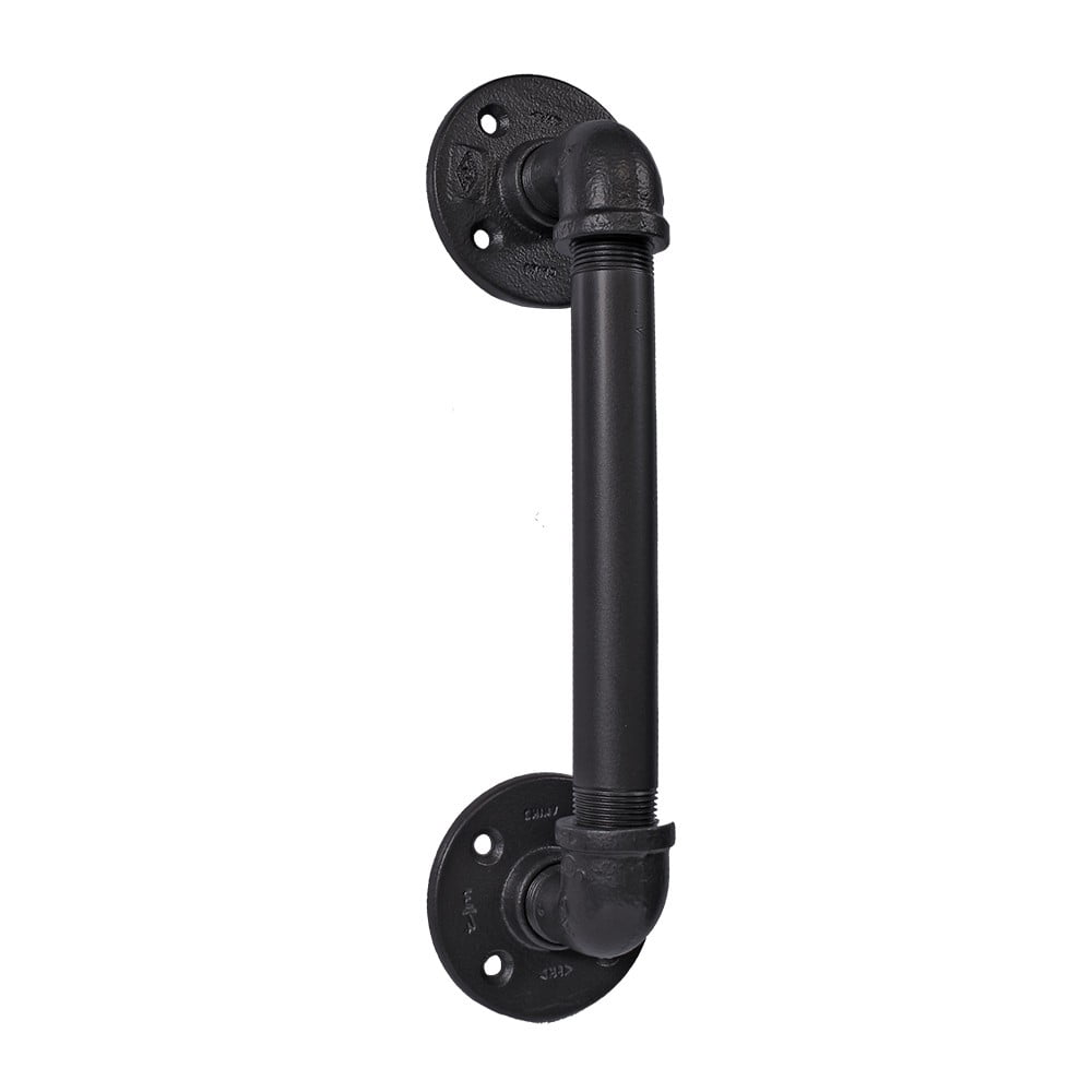 3-1/2 in. x 13 in. Black Industrial Pipe Barn Door Pull - Walmart.com