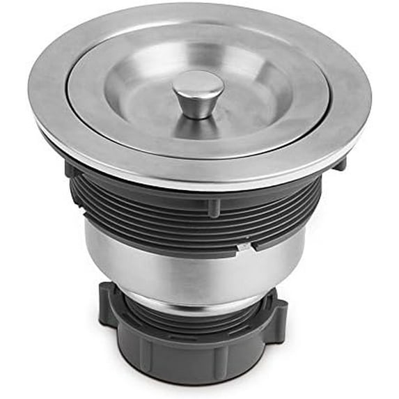 3-1/2-inch Kitchen Sink Strainer Assembly, 304 Premium Stainless Steel ...
