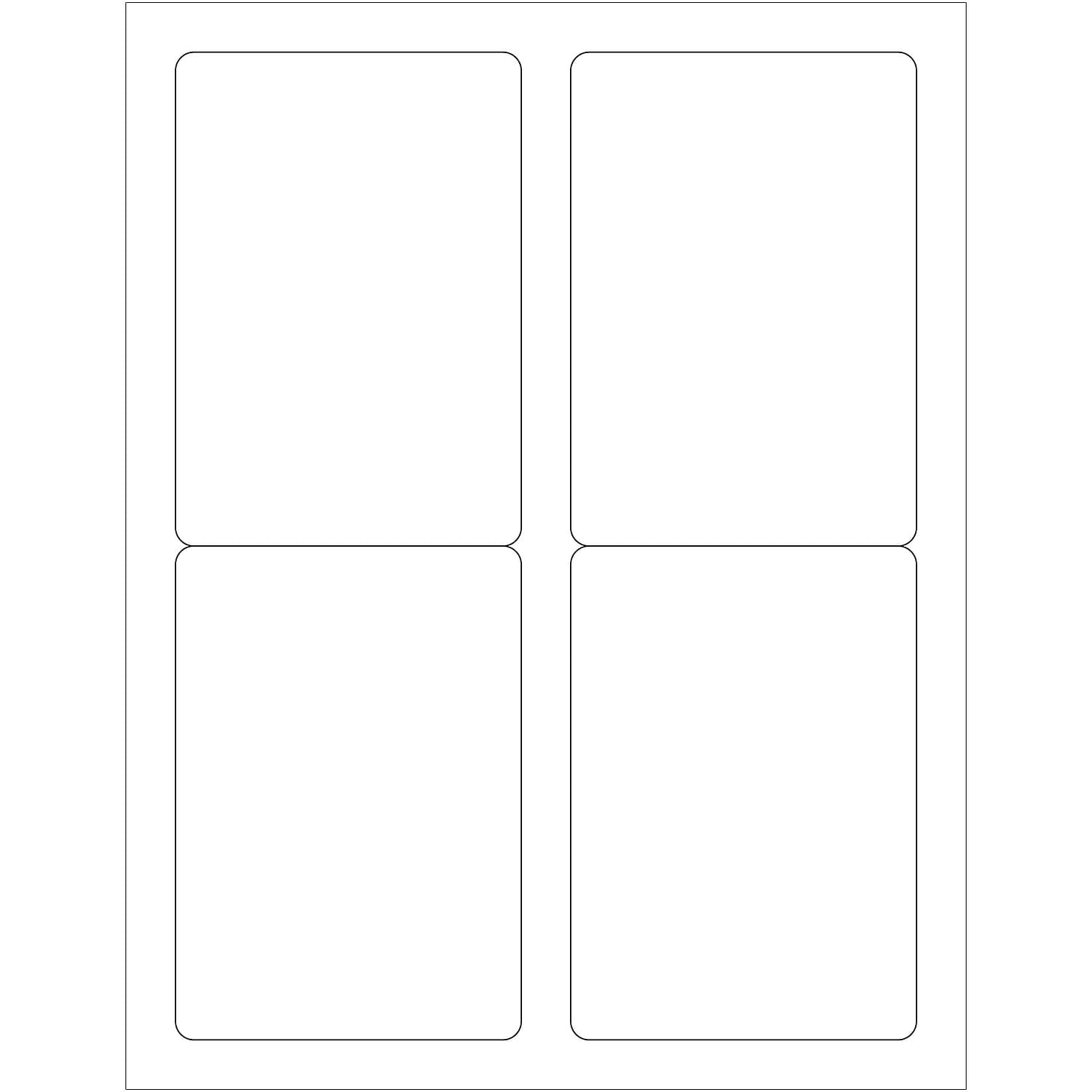 3 1 2 X 5 Rectangle Laser Labels Master Case Wt 4000 CA Tape 3 1 2 X 5 Rectangle Laser Labels Master Case Wt 4000 CA Tape