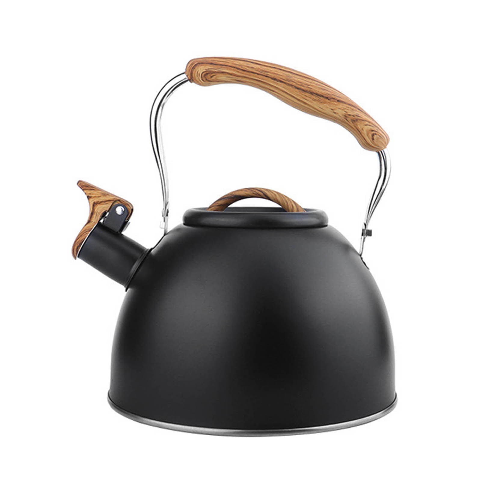 3.1 /3 Liter Whistling Tea Kettle Food Grade Stainless Steel and Wood ...