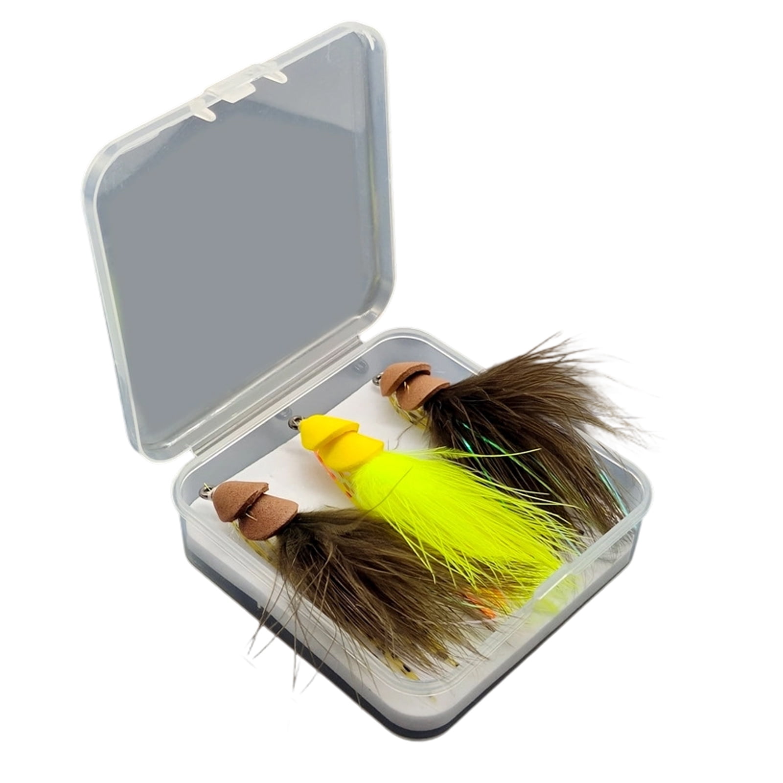 3. 1/3pcs Floating Foam Head Streamers Fly, Steel Jigs Trout Lure for ...