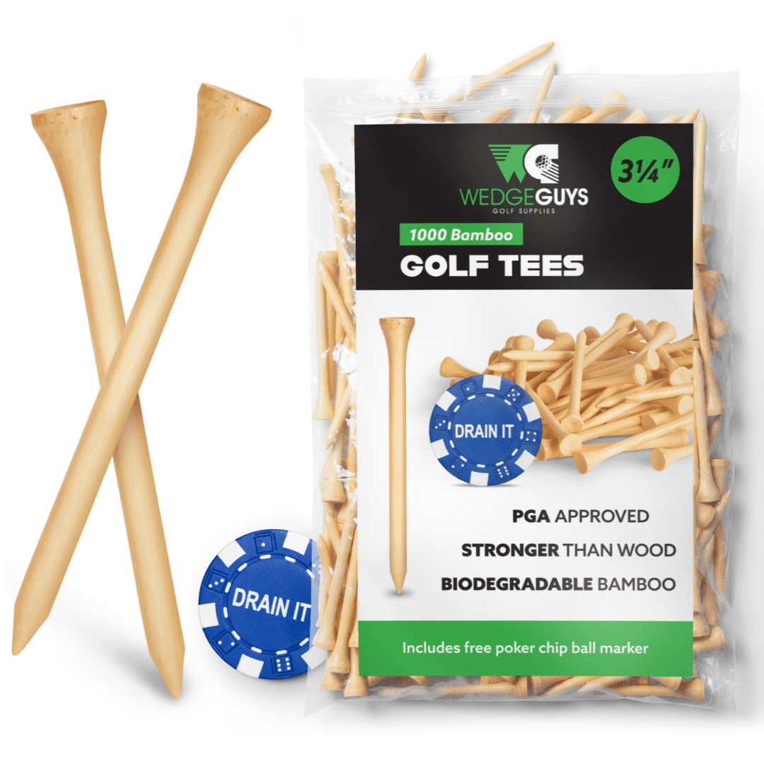 3-1/4" Bamboo Golf Tees | 1000 pcs. | Stronger Than Wood Tees ...