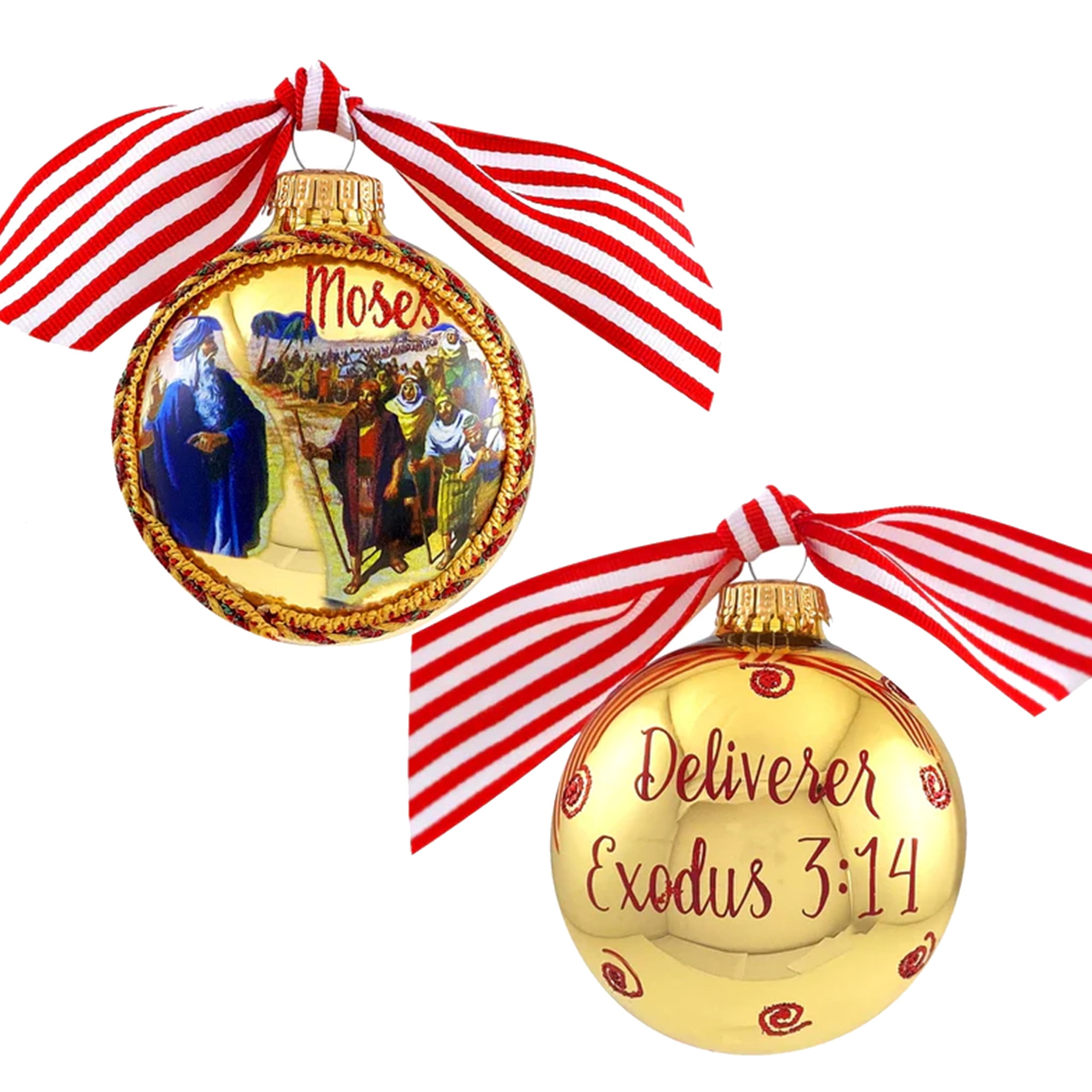 3 1/4" Collectable Bible Hero Glass Ornament Made in USA | Hugs Special ...