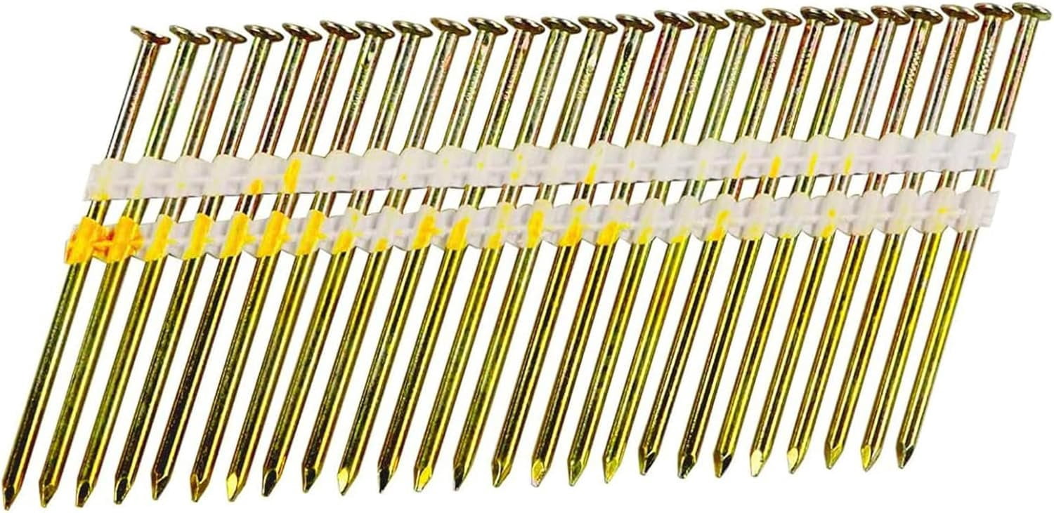 3 1/4 Inch Framing Nails, 21 EG Smooth Shank Plastic Collated Nails for ...