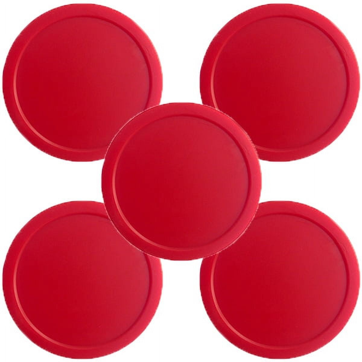 Generations Gameroom Large Round Red Air Hockey Puck 5-Pack, 3.25 Inch ...