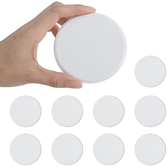 3 1/4 in Wall Protector Round, 10 Pack Doorknob Wall Shield Guard Door ...