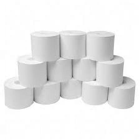 3-1/4 in. x 110 ft. x 11/16 in. core, 2 Ply White/Canary Carbonless ...