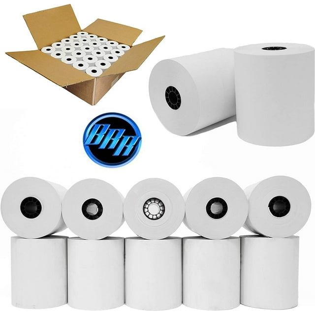 3 1/8" x 190' (50 POS Rolls) Bpa Free Thermal Receipt Printer Paper ...