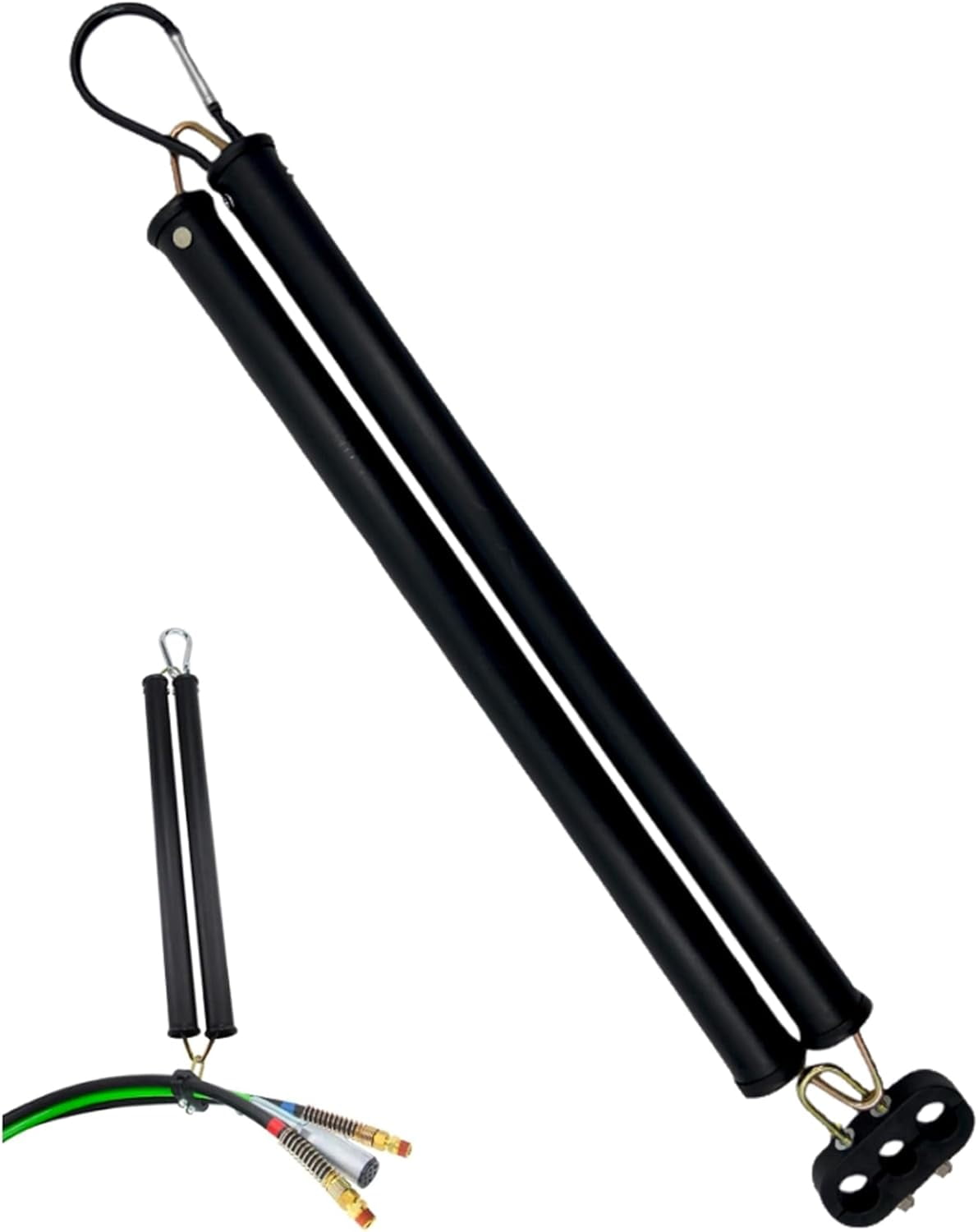 3 in 1 ABS Air Line Hose Tracker Tender Kit with 20" Double Spring and ...