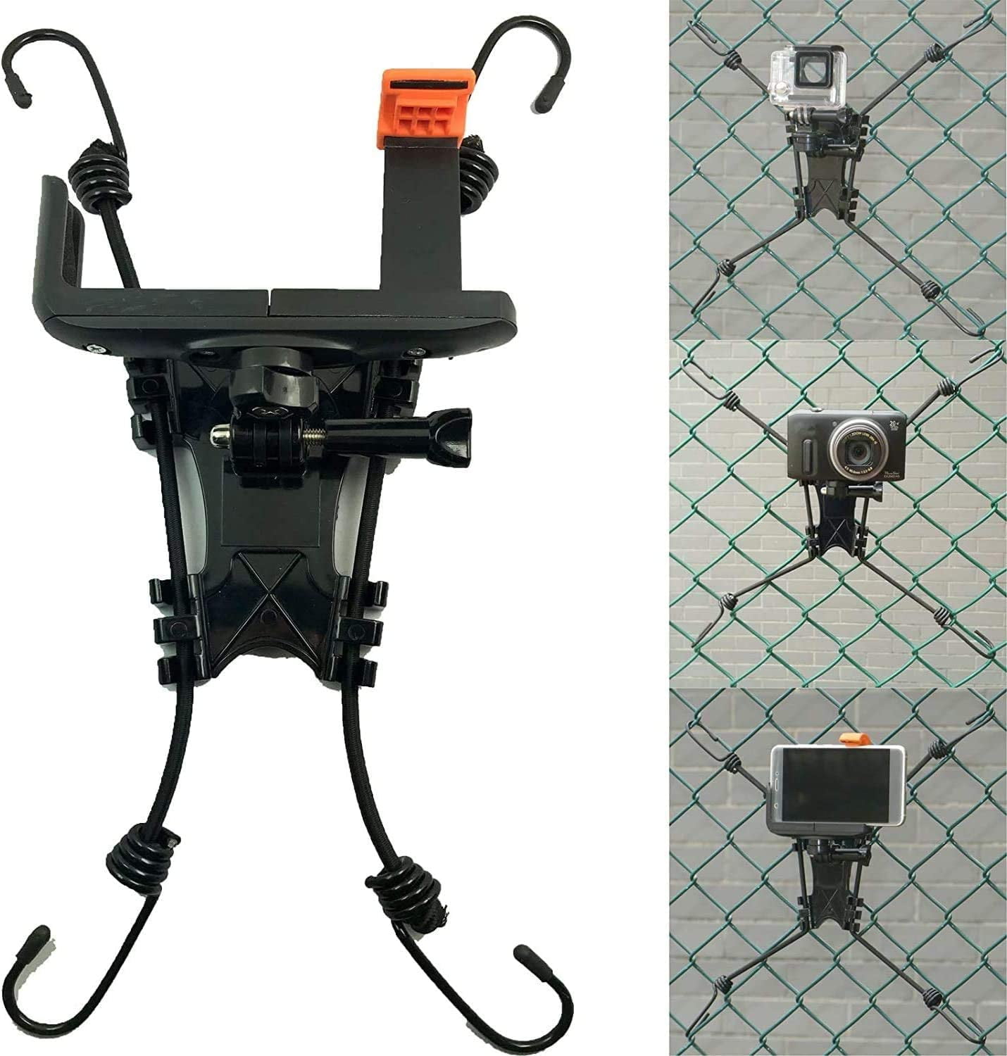 3 in 1 Action Camera Fence Mount for Sports Recording - Baseball ...