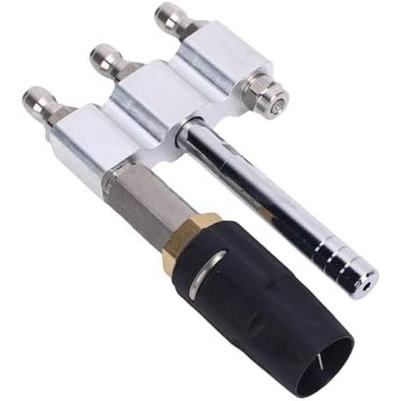 3 in 1 Adjustable Downstream Soft Wash Nozzle, M5 Twists Nozzle, 50ft Long Reach Soap Tip for ...