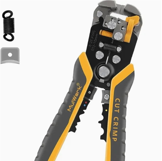 3 in 1 Automatic Self Adjusting Wire Stripper/Cutter/Crimper, 8 Inch ...