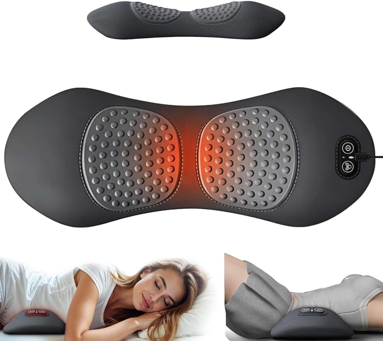 3 in 1 Back Massager,With heating function, it integrates vibration ...