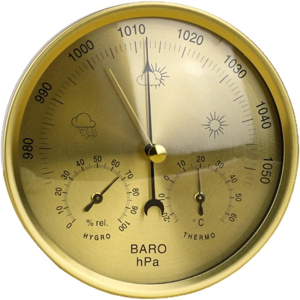 3 in 1 Barometer with Temperature and Humidity, Indoor Outdoor Weather ...