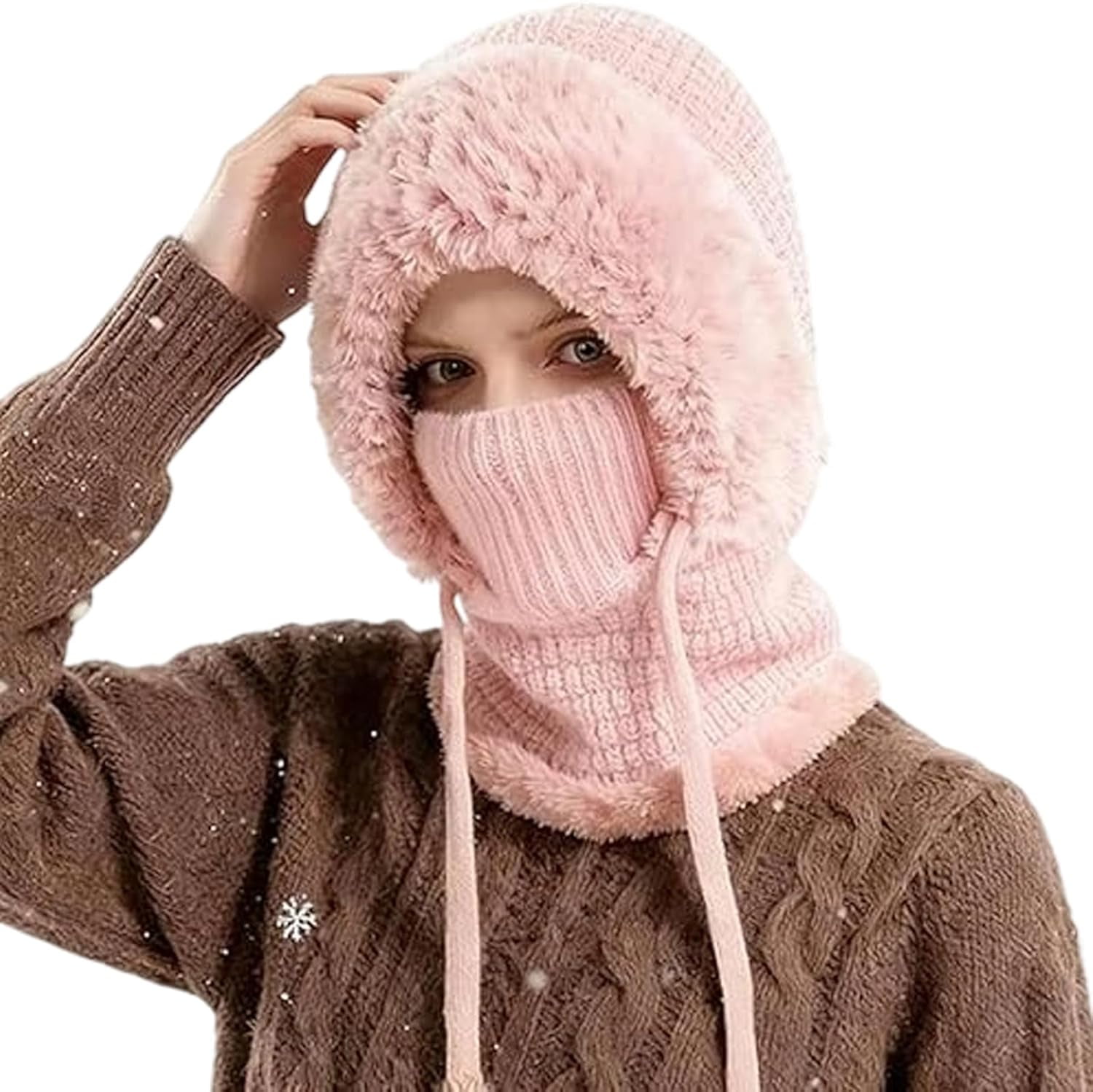 3 in 1 Beanie Hat with Scarf and Mask for Winter Outdoor Activities ...