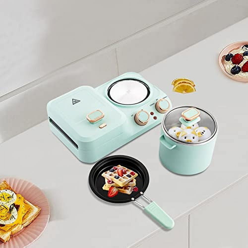 3 in 1 Breakfast Station, Breakfast Sandwich Maker with Frying Pan ...