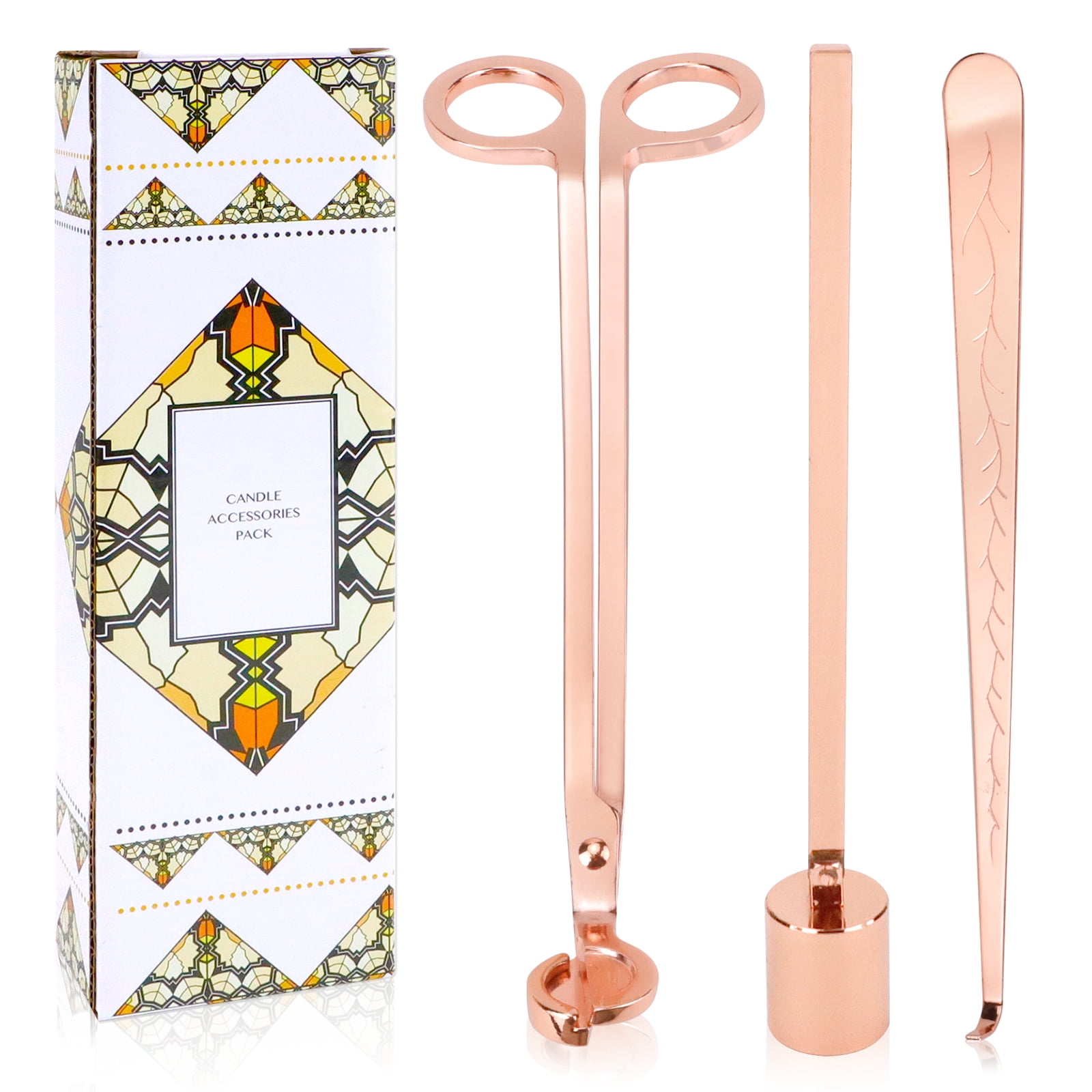 3 in 1 Candle Accessory Set, Candle Care Kit Include Stainless Steel ...
