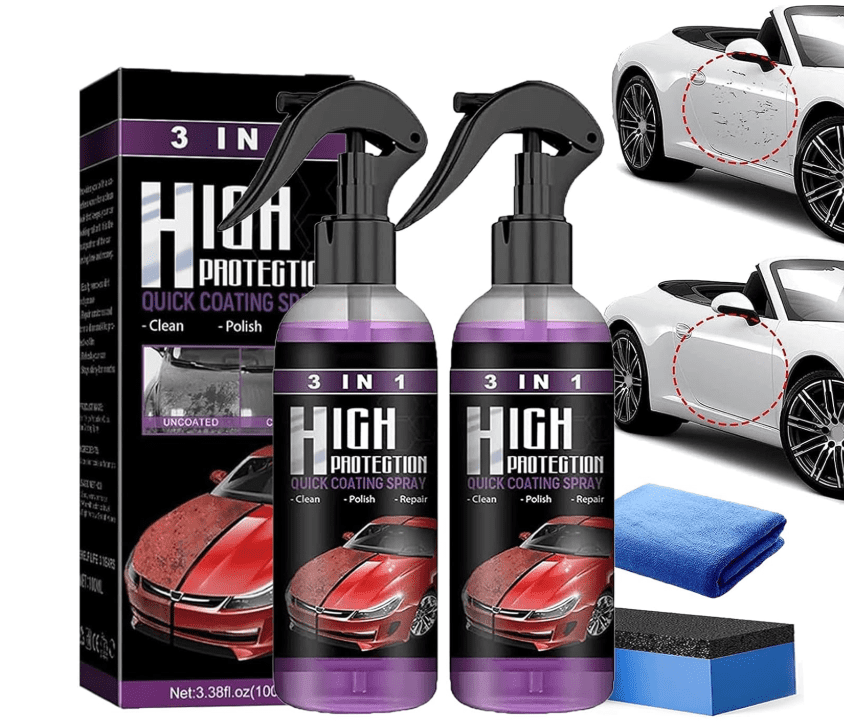 3 in 1 Car Coating Spray, High Protection 3 in 1 Spray, 3 in 1 High ...