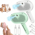 3 in 1 Cat Steam Brush, Pet Spray Hair Removal Comb for Shedding ...