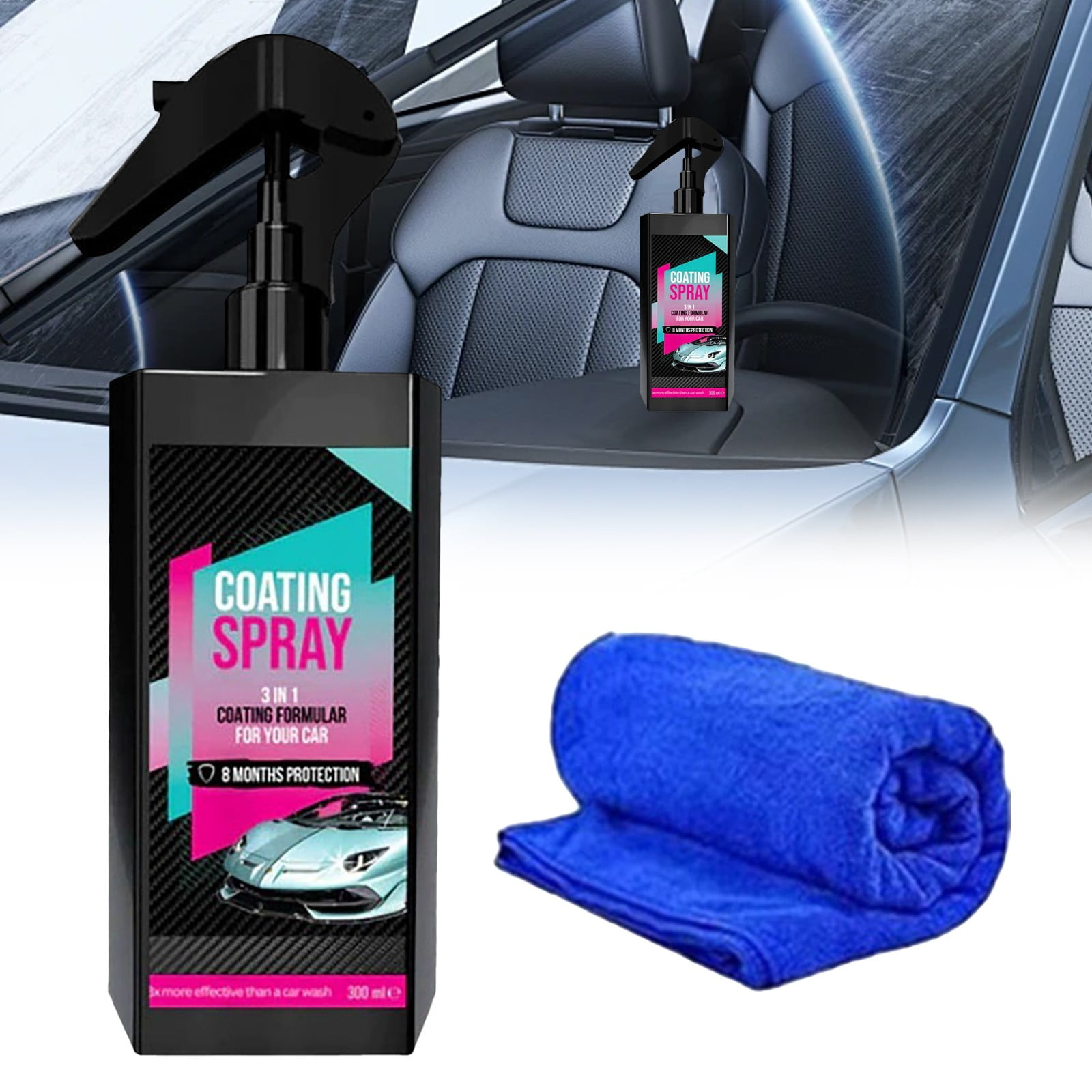 3 in 1 Ceramic Car Coating Spray Coating Spraying Automobile Coating Spraying Polishing ...