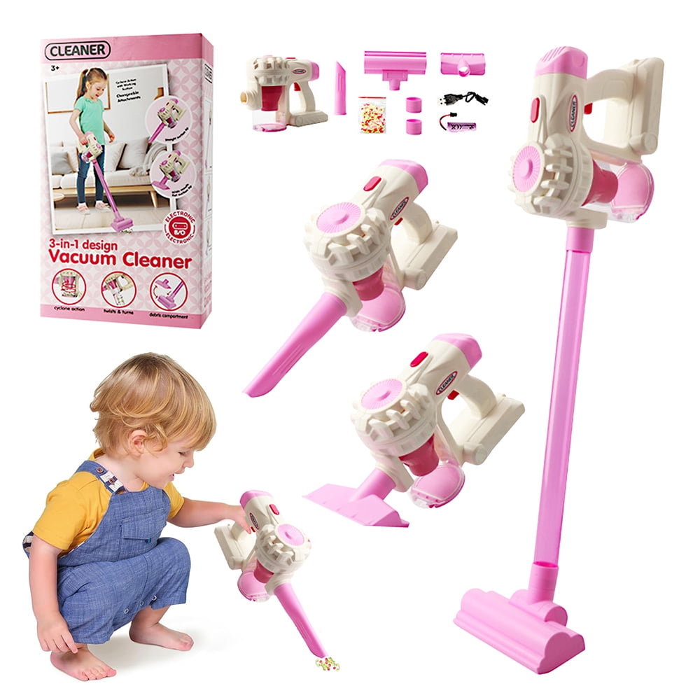 Toy Vacuum for Toddlers 2 3 4 5 6 Year Old, Kids Vacuum Cleaner Set ...
