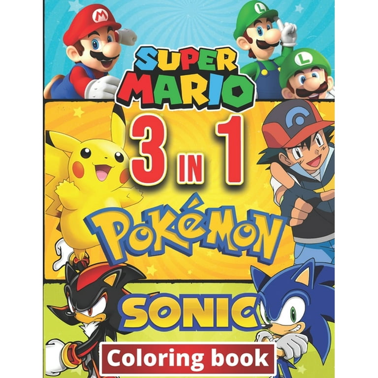 sonic and mario coloring pages