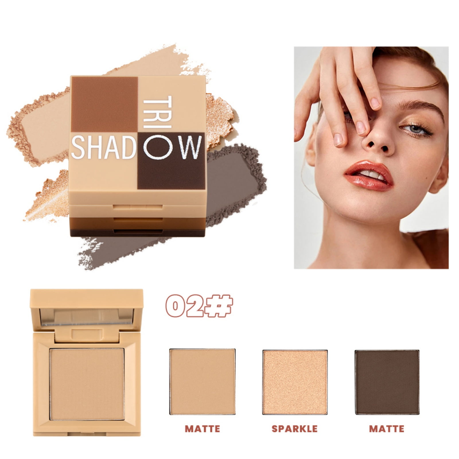 3 in 1 Contour Highlighter Blush Makeup Palette Kit, Matte Shimmer 3 ...