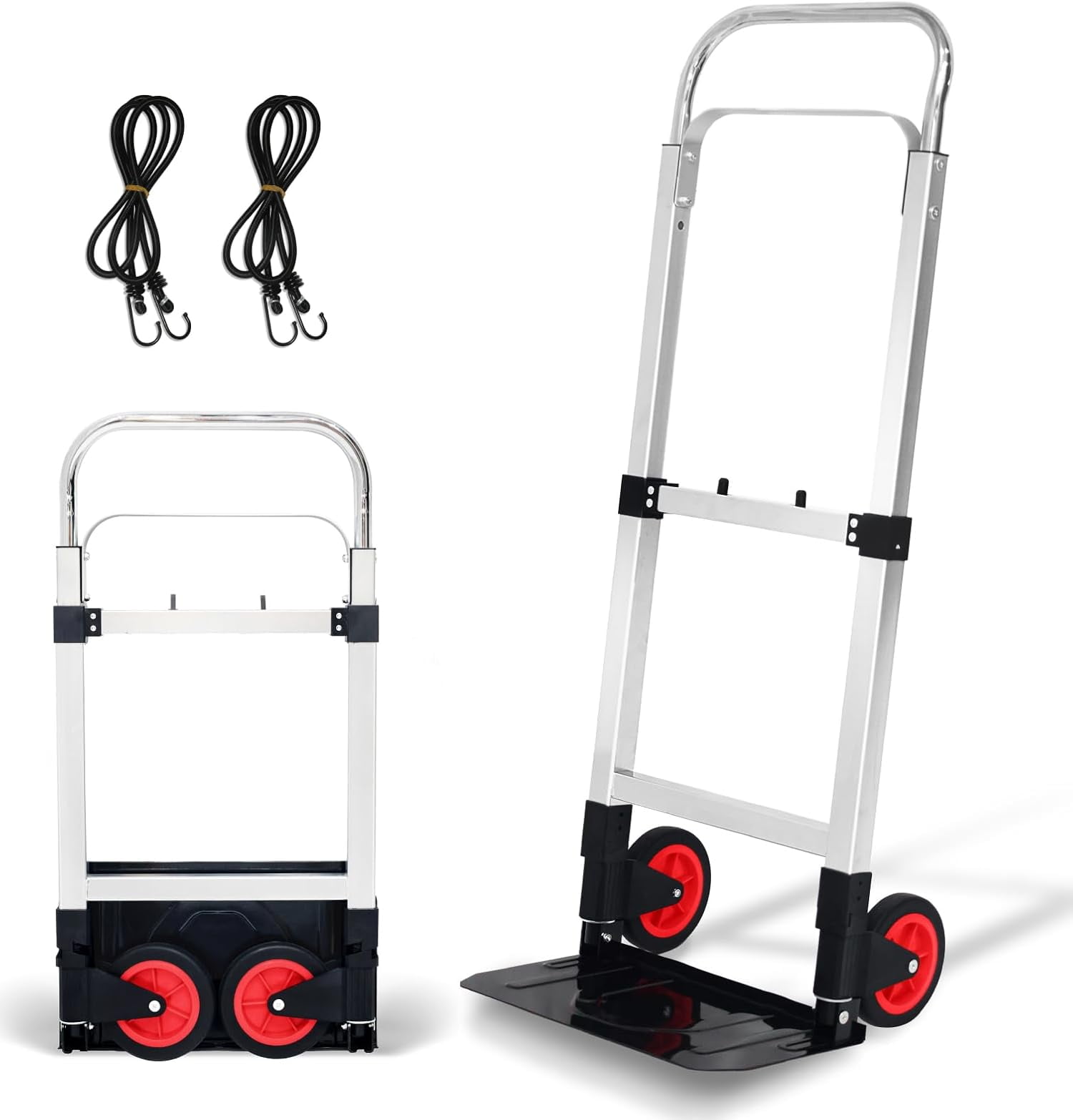 3 in 1 Convertible Hand Truck, Folding Hand Dolly Cart with Retractable ...