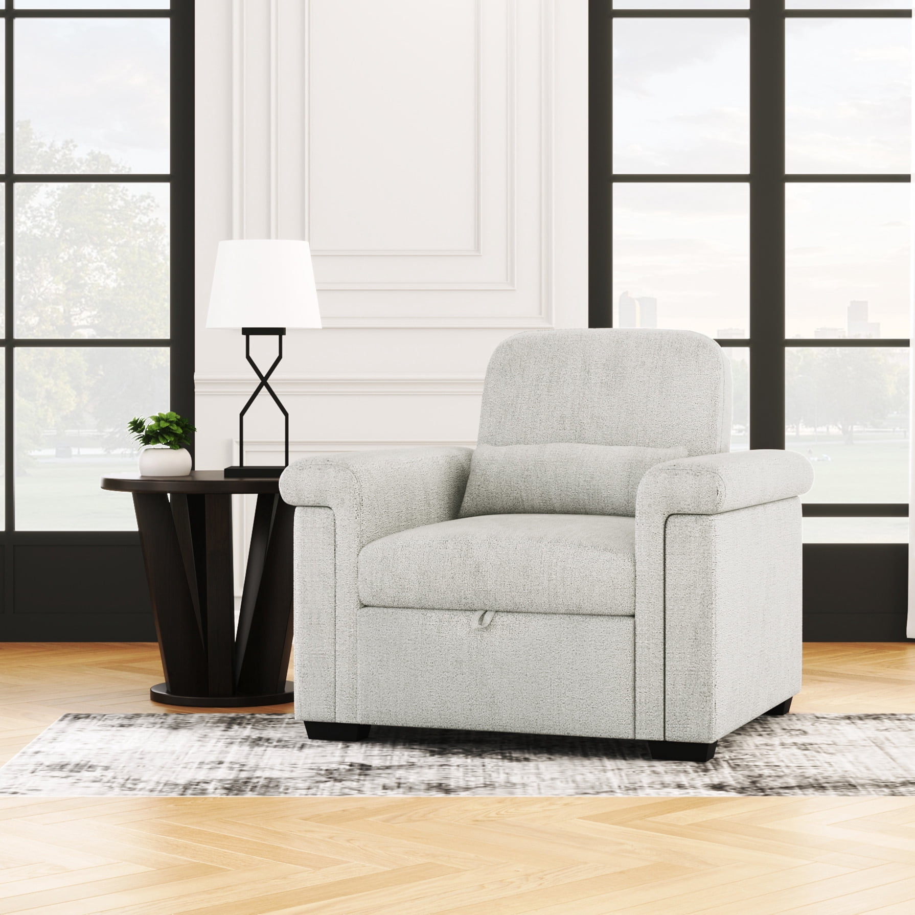 3 in 1 Convertible Sleeper Chair Sofa Bed, Pull Out Couch Adjustable ...