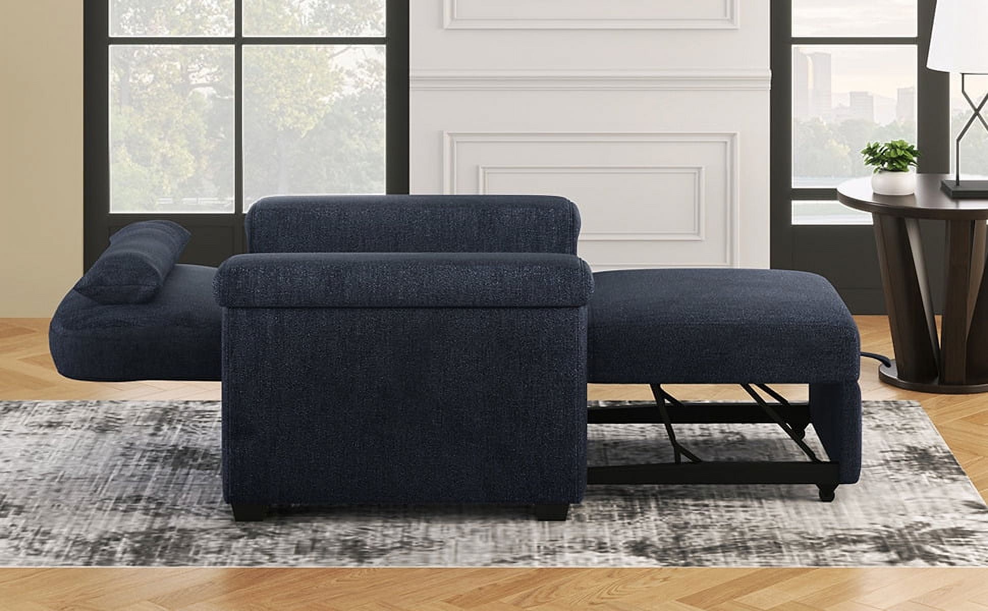 3 in 1 Convertible Sofa Bed, 37.8"W Sleeper Chair with 3 Level ...