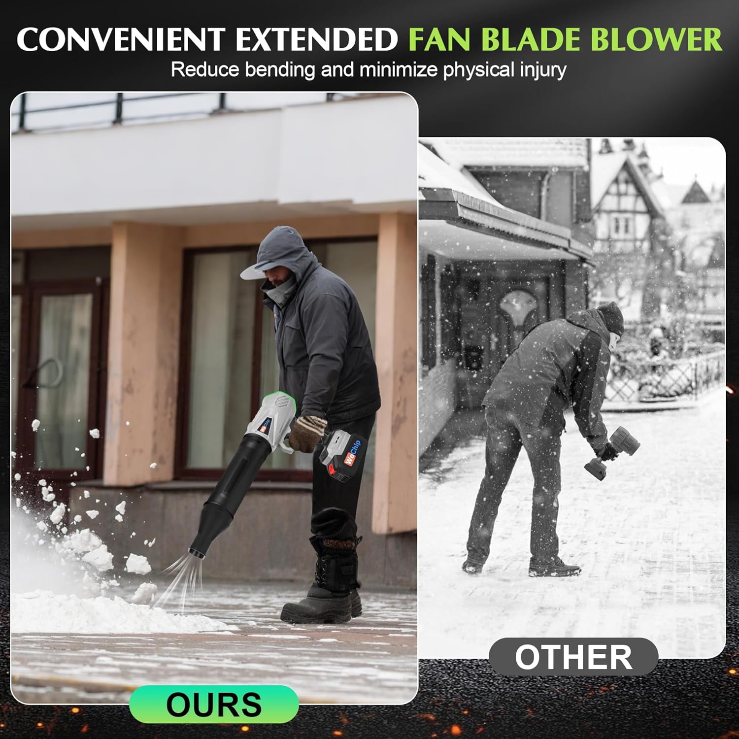 3 in 1 Cordless Leaf Blower Lightweight with Storage Box, 800,000 RPM ...