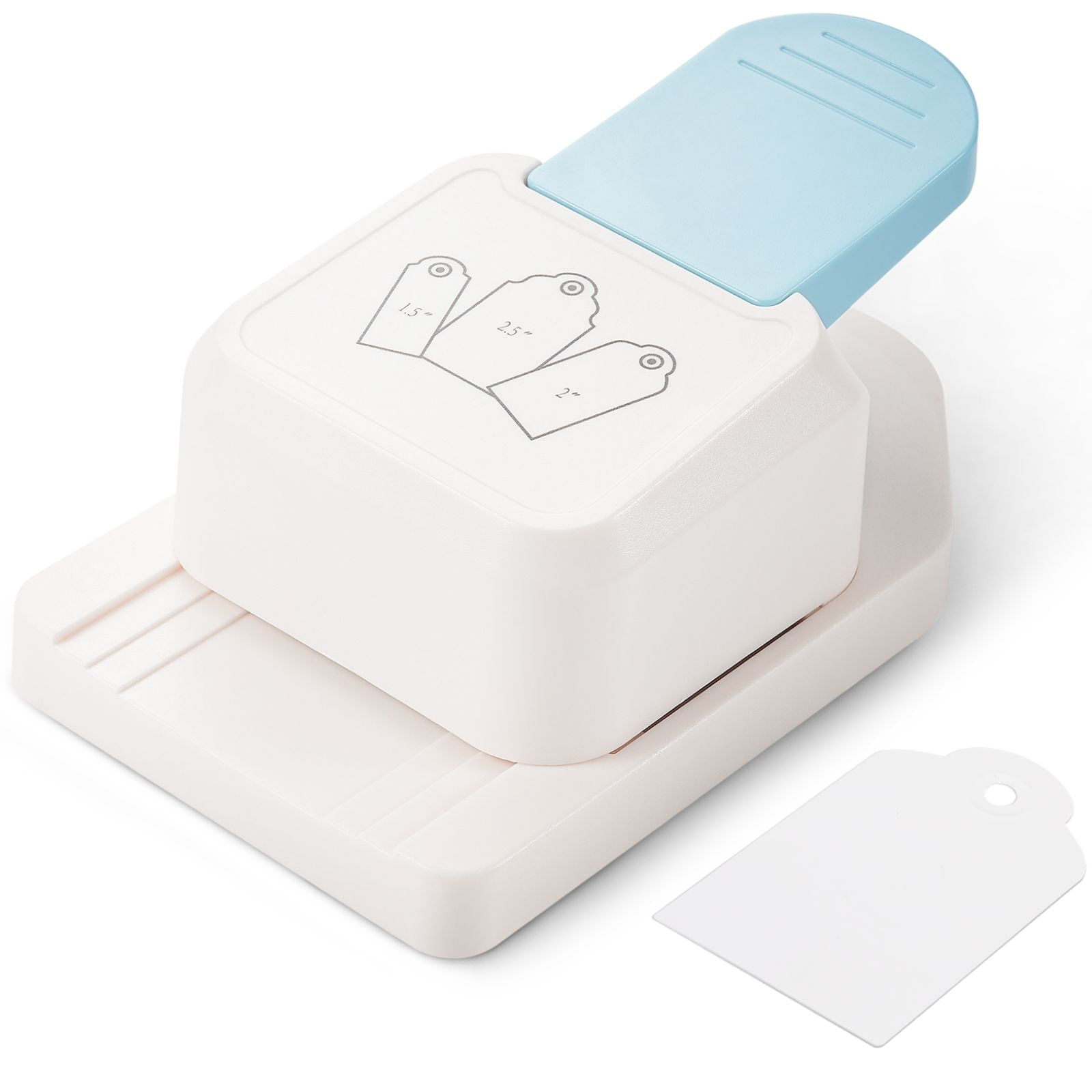 3 in 1 Craft Tag Punch, Tag Shape Lever Action Paper Puncher, Small ...