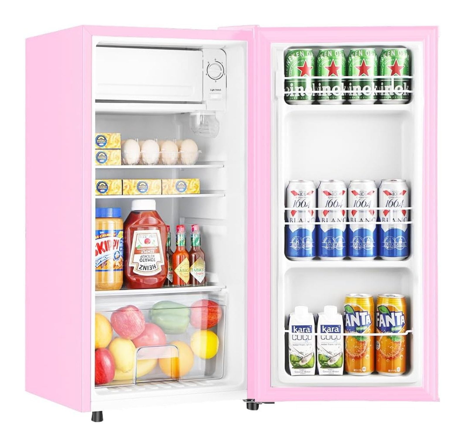 3.1 Cu.Ft Mini Fridge with Freezer, Single Door Mini Refrigerator, 5 ...