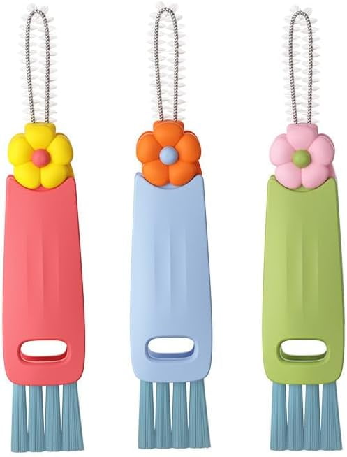 3 in 1 Cup Lid Cleaning Brush, Crevice Cleaning Brush for Bottle Gap ...