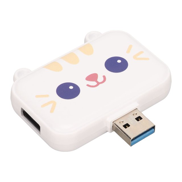 3 in 1 Cute USB Hub, USB A to USB3.0 and USB2.0X 2 Adapter, 5Gbps ...