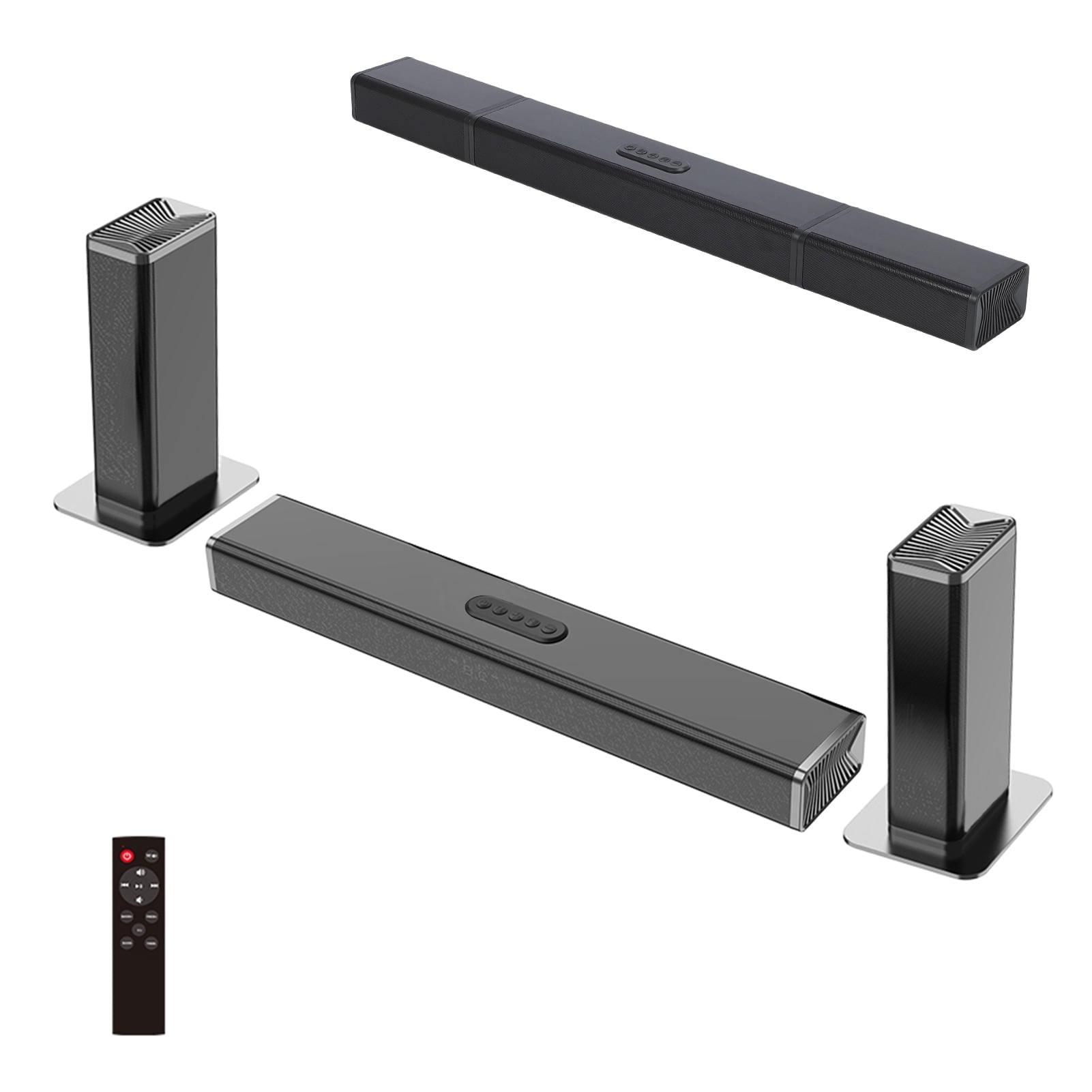 3 in 1 Detachable Sound Bar for TV, 100W Split Soundbars Bluetooth 5.0 ...