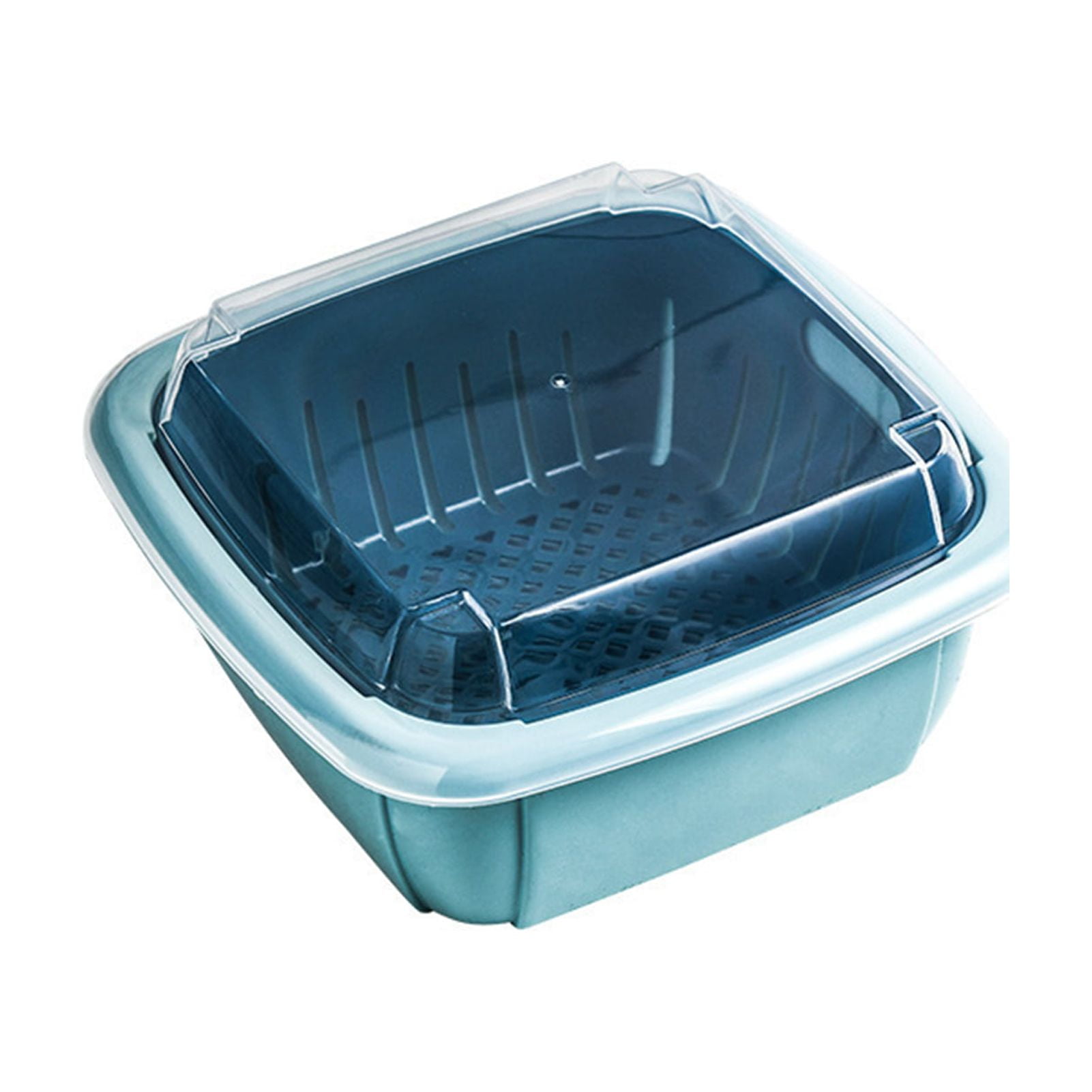 3 in 1 Dish Tub and Colander Set with Lid, Vegetable Washer with Bowl ...