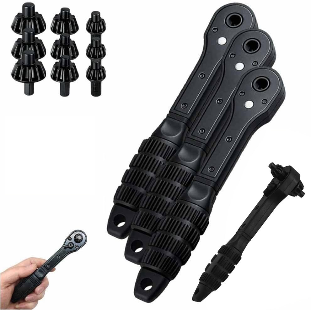 3 in 1 Drill Chuck Ratchet Spanner,2025 New Universal Chuck Key ...