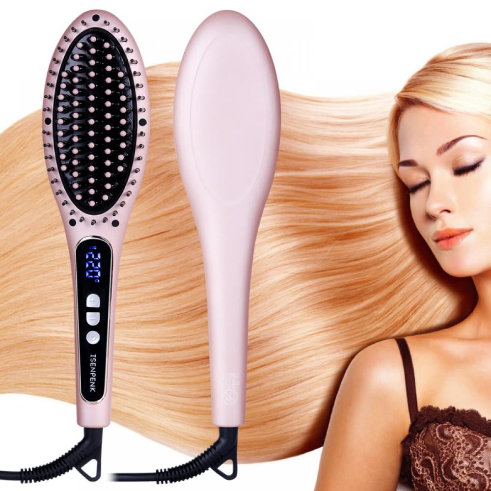 Fast Electric Straightener Hair Comb Multifunctional Heating Electric ...