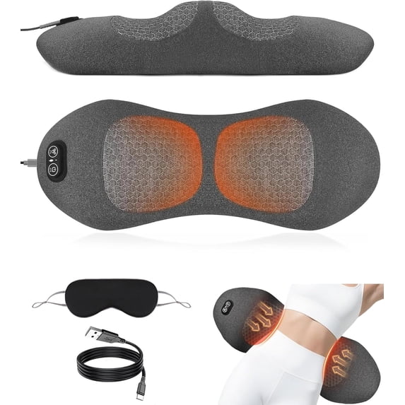 3 in 1 Electric Massage Lumbar Support Pillow, Equipped with Heating ...