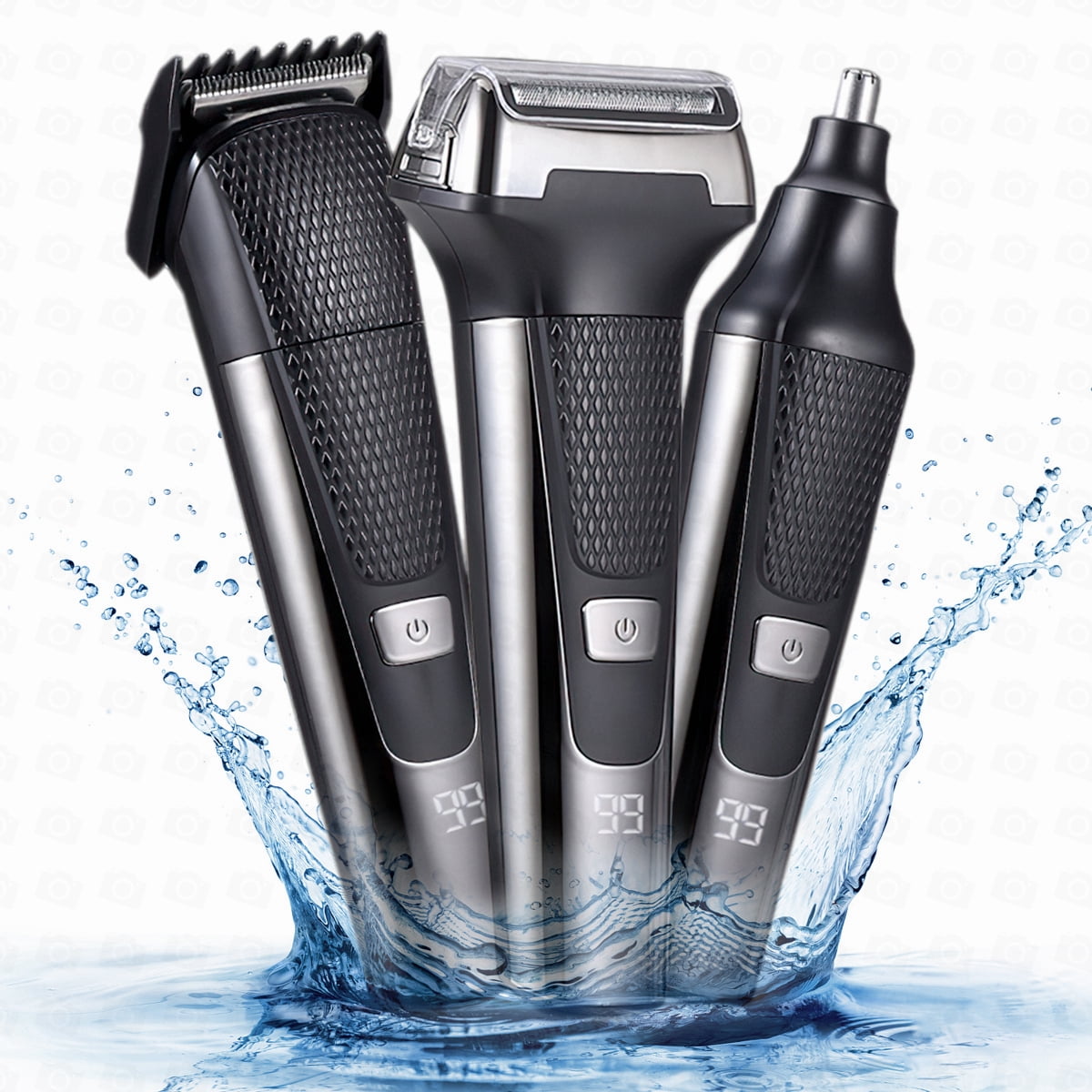 3 in 1 Electric Shaver for Men, Waterproof Wet/Dry Foil Razor, Beard ...