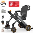 3 in 1 Electric Wheelchair, 16 Miles Long-Range (265LBS) Lightweight ...