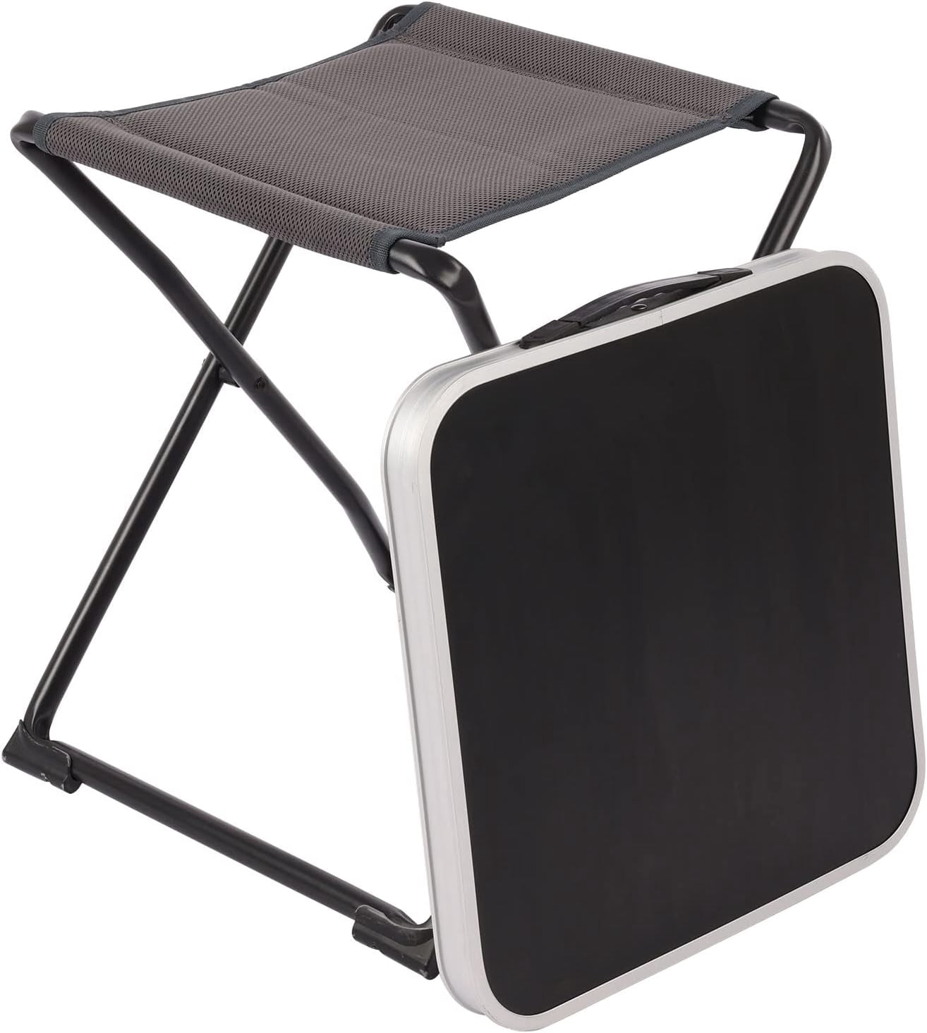 3 in 1 Folding Camping Table and Stool, Footrest, Lightweight Up to 300 ...