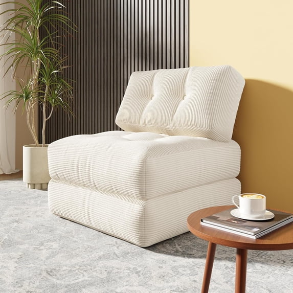 3 in 1 Folding Sofa Bed with Pillow Back Support, Convertible Mattress ...