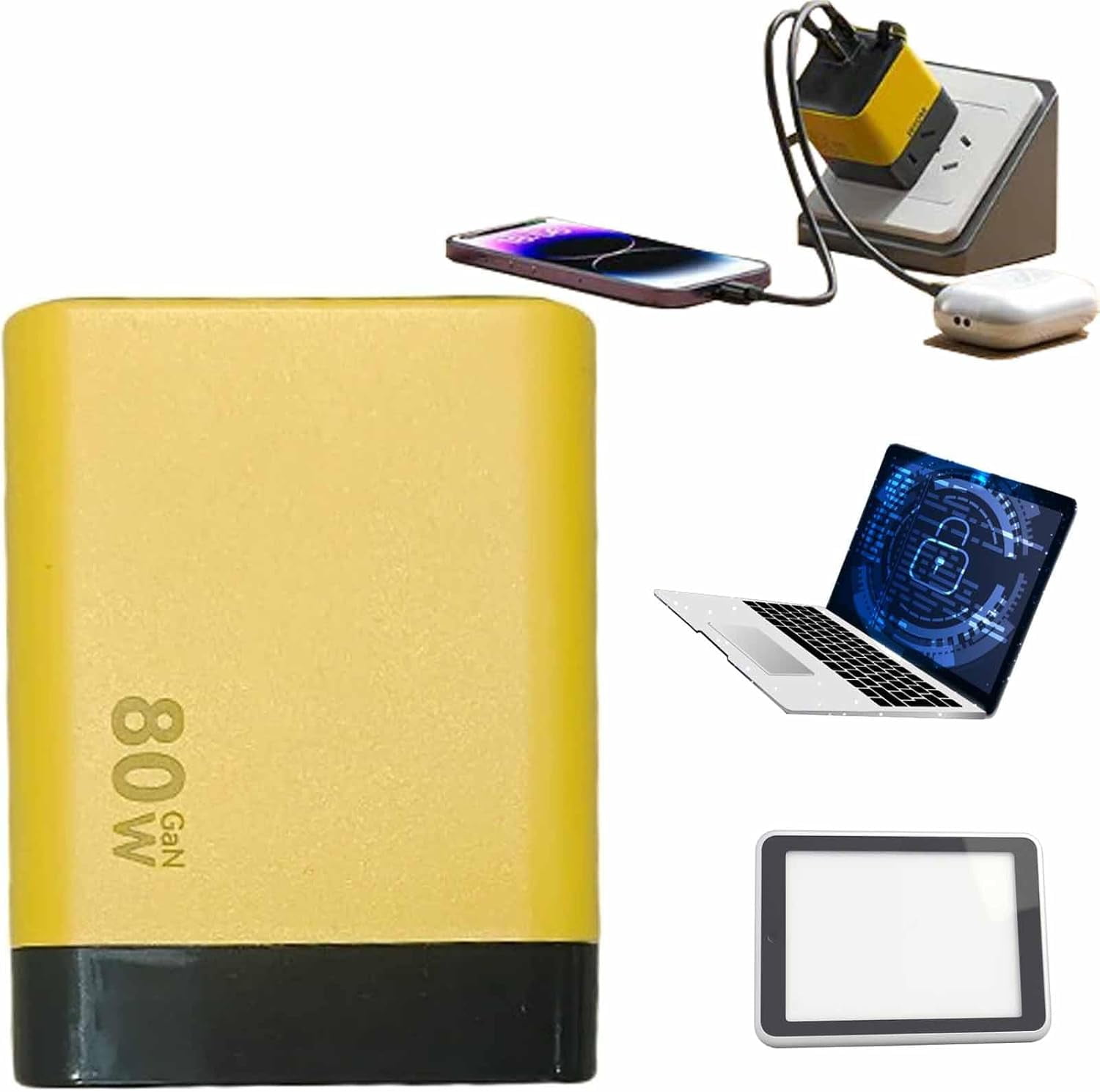 3 in 1 GaN Charger,Scalable 80W MAX Fast Charger Module with Type-C ...