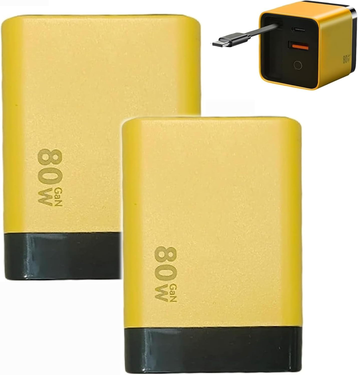 3 in 1 GaN Charger, Scalable 80w Max Fast Charger Module with Type-C ...