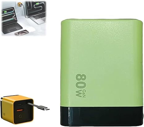 3 in 1 GaN Charger, Scalable 80w Max Fast Charger Module with Type-C ...