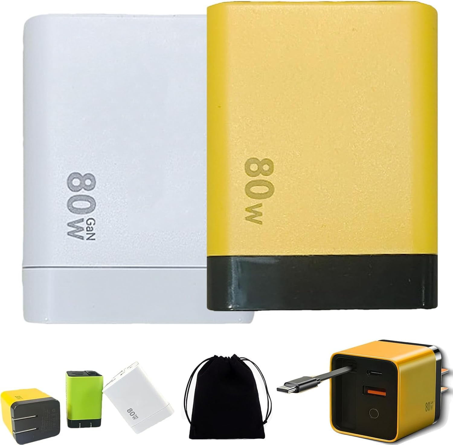 3 in 1 Gan Charger, Scalable 80w Max Fast Charger Module with Type-C ...